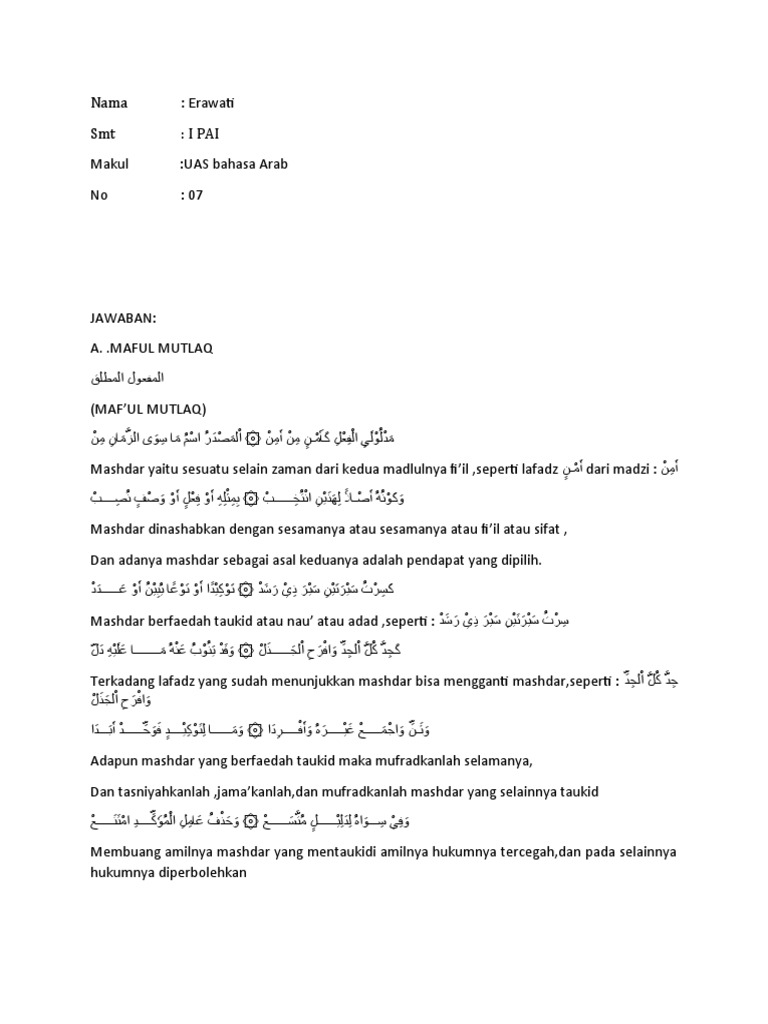 Soal UAS P.muhsi-1 | PDF