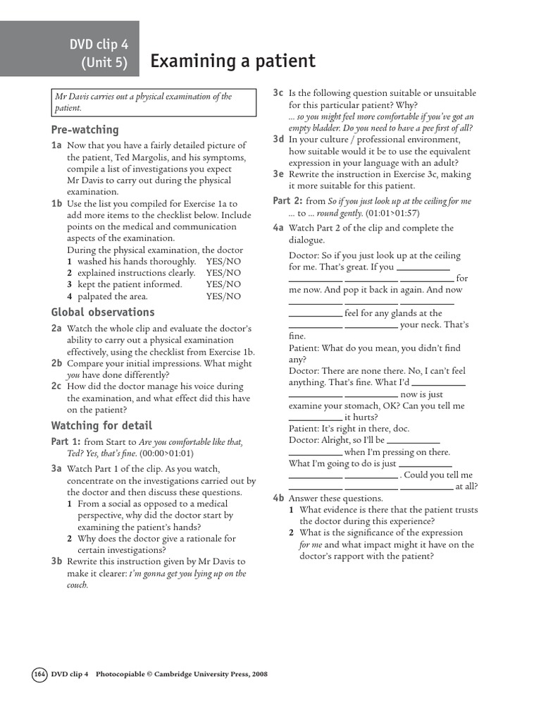 GP Unit 5 DVD Worksheet | PDF | Wellness