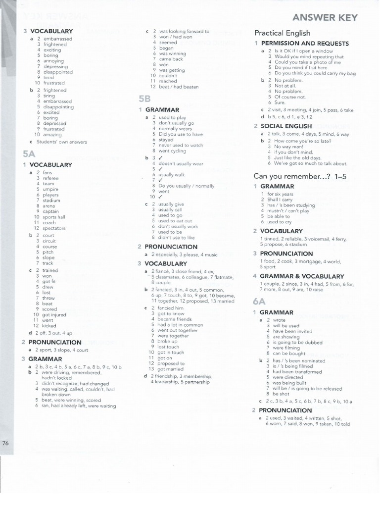 Workbook-UNIT 5 | PDF