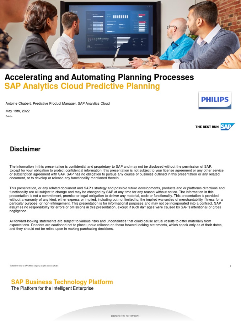 Accelerating and Automating Your Planning Processes With SAP Analytics ...