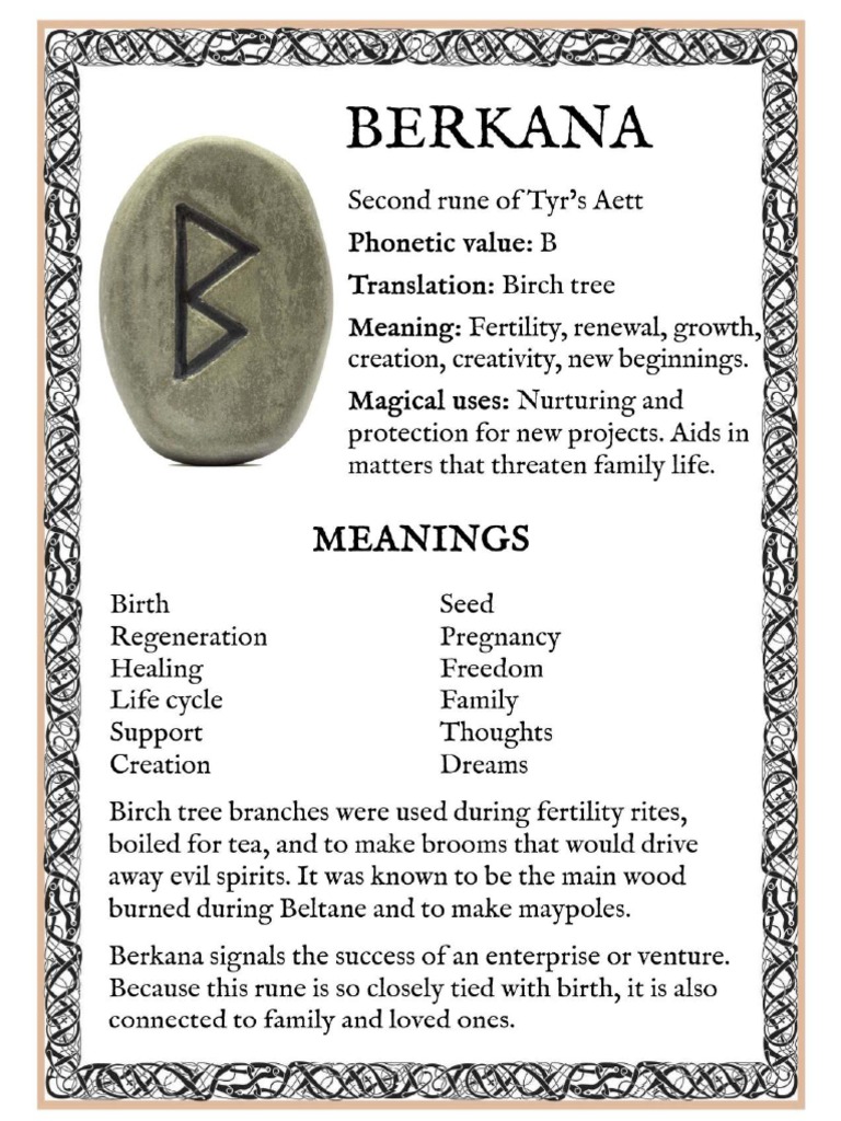 Berkana-Rune-Meaning-Spells8 | PDF