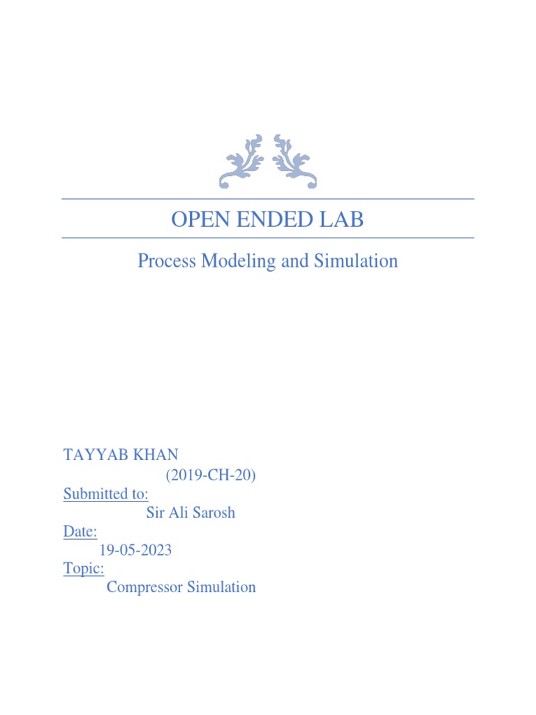 Open Ended Lab (2019-CH-20) | PDF