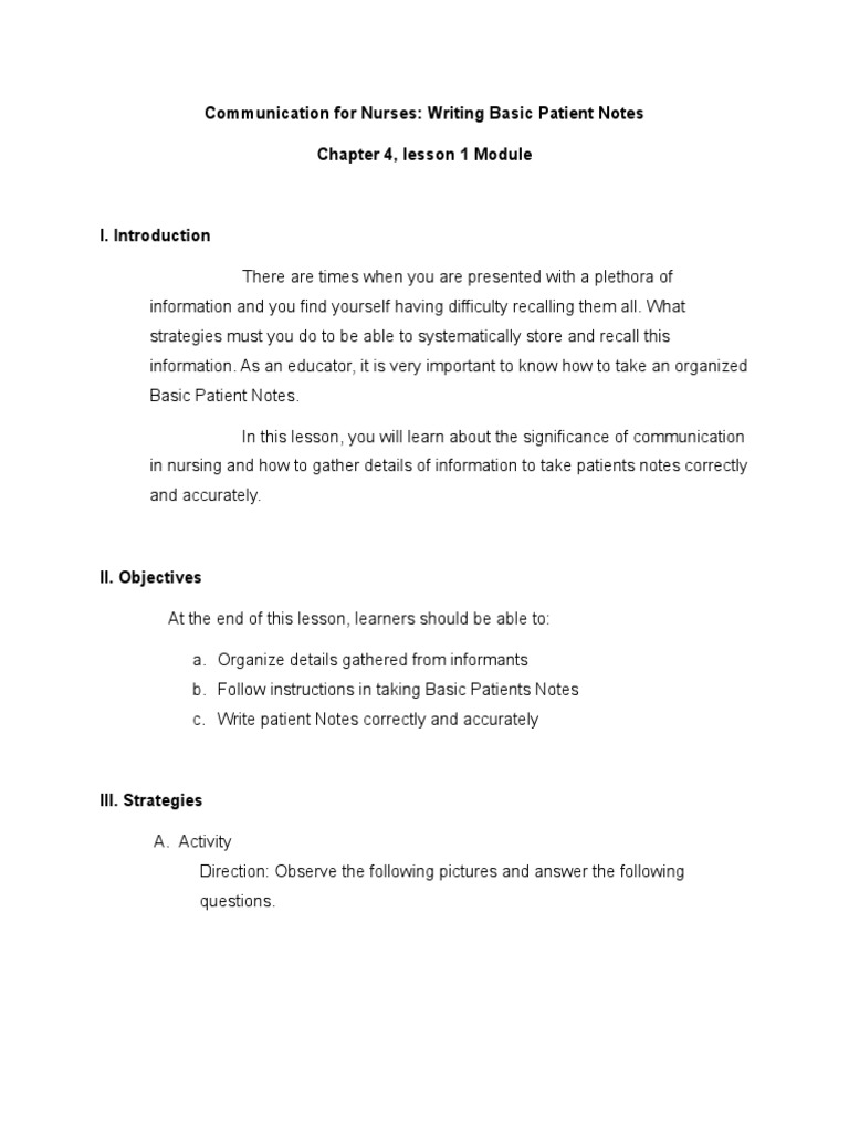 Communication For Nurses