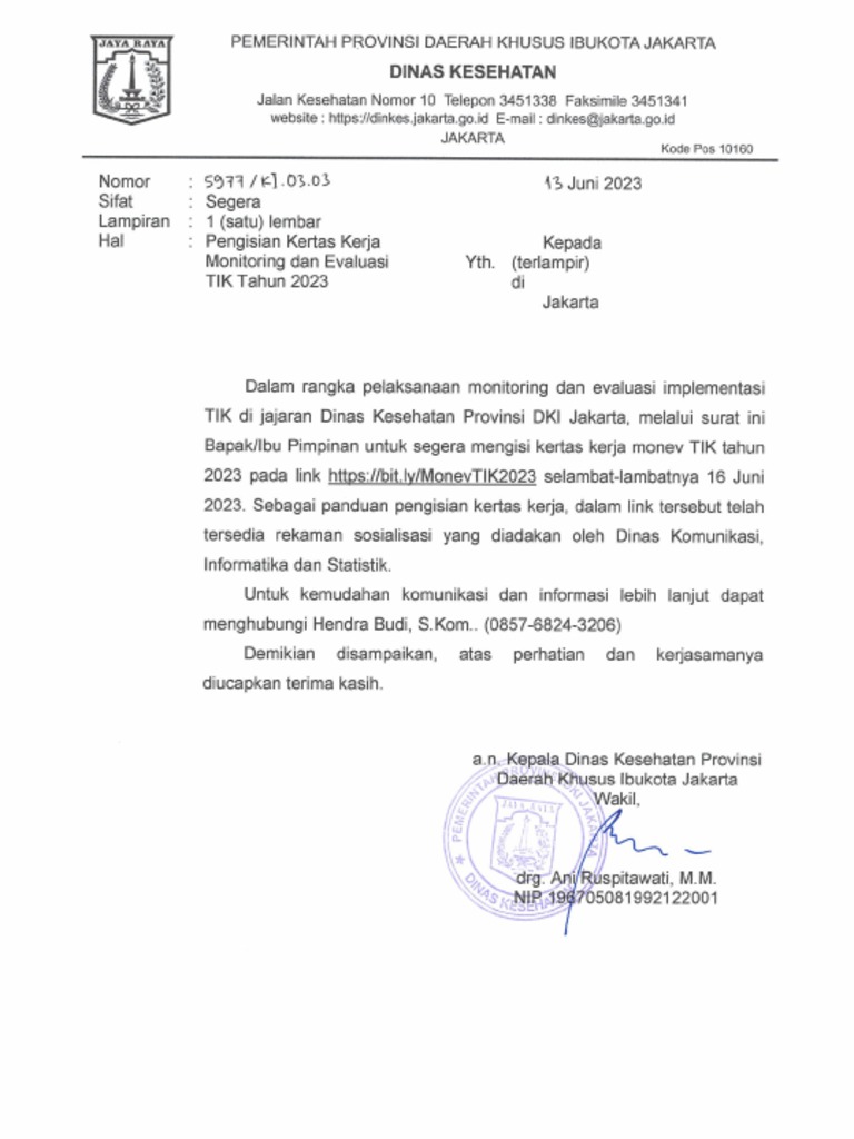 36 - 5977_KI.03.03 - Dinas Kesehatan Provinsi DKI Jakarta - Pengisian Kertas Kerja Monitoring ...
