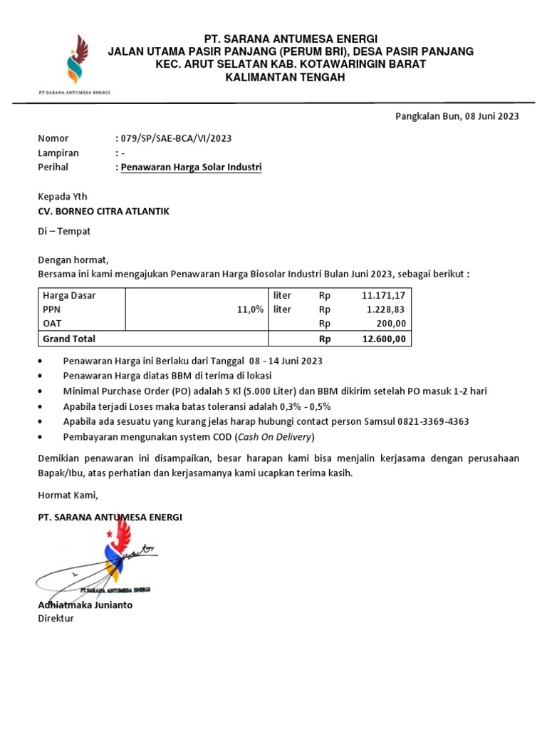 SP CV Bca 08062023 Cod | PDF