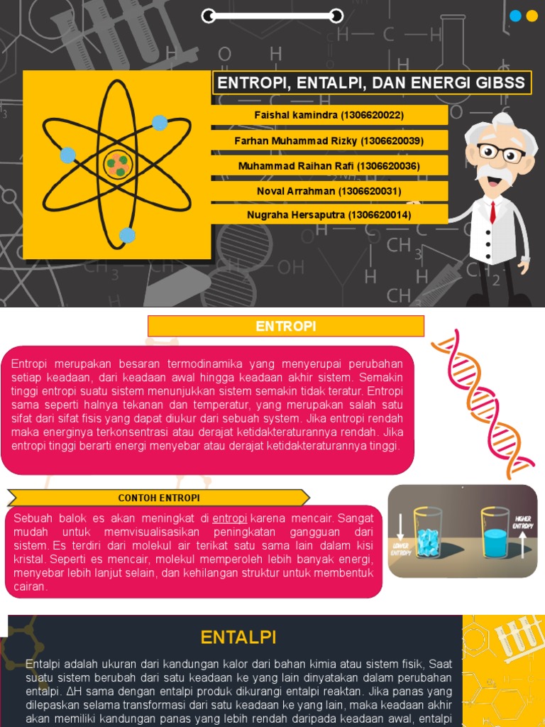 Entropi, Entalpi, dan Energi Gibbs | PDF