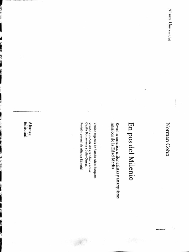 05-Thomas Muntzer - en Pos Del Milenio - Cohn | PDF