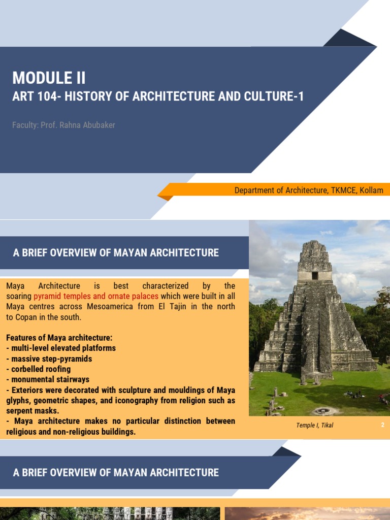 Overview of Mayan Architecture | PDF | Maya Civilization