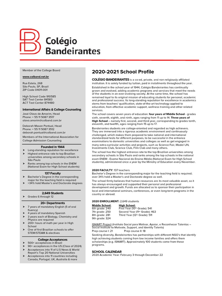 Sample School Profile | PDF