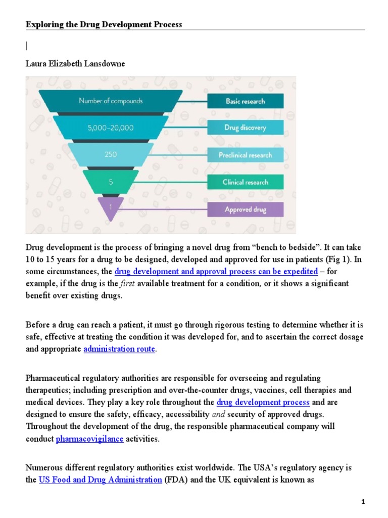 Drug Development Process Overview | PDF | Clinical Trial | Drug Development