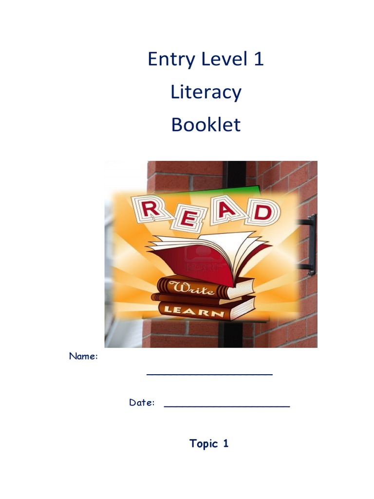 Literacy Booklet Entry 1 | Download Free PDF | Punctuation | Letter Case