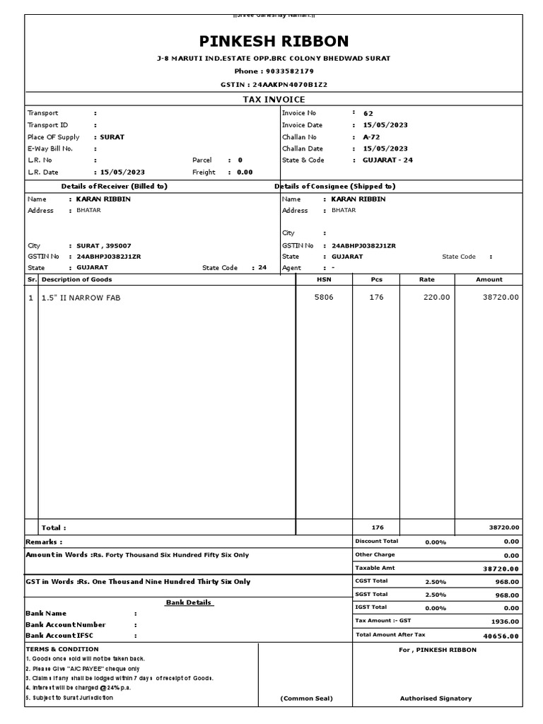 62 - PW - Karan Ribbon | PDF | Governance | Trade