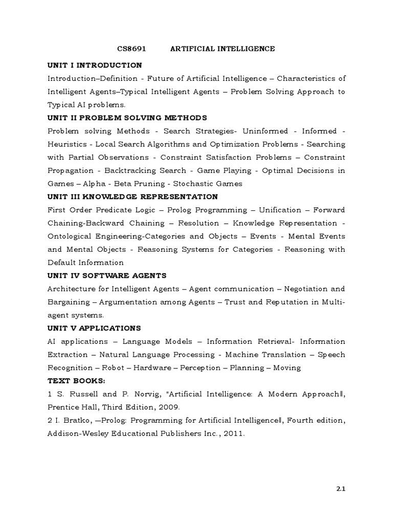 Ai QB | PDF | Artificial Intelligence | Intelligence (AI) & Semantics