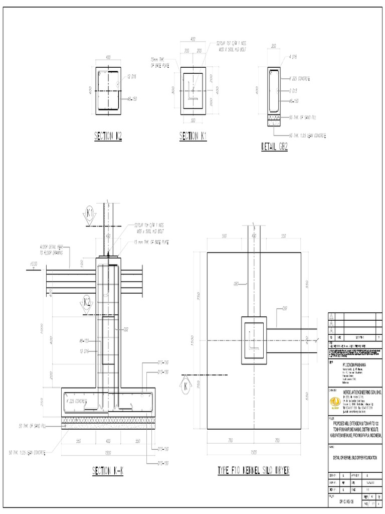 DP-C-KS-06 7-11 RA Detail of Kernel Silo Dryer Foundation | PDF