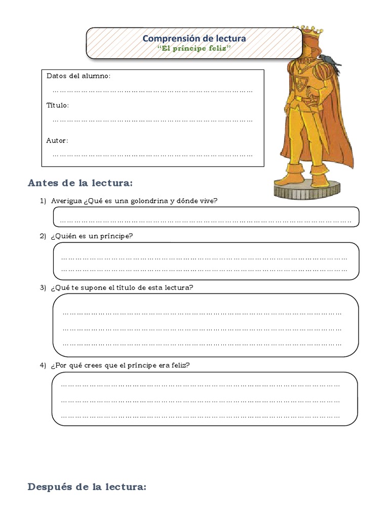 El-Principe-Feliz | PDF | Juegos y actividades | Historia