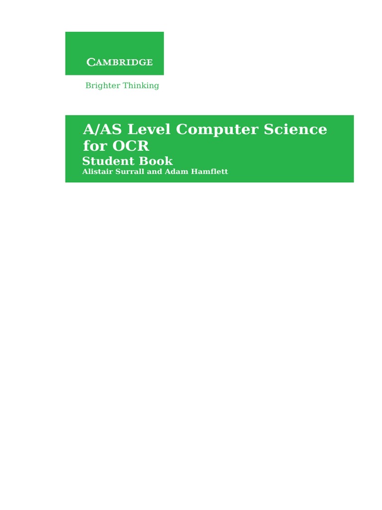 A/AS Level Computer Science Guide | PDF | Technology & Engineering