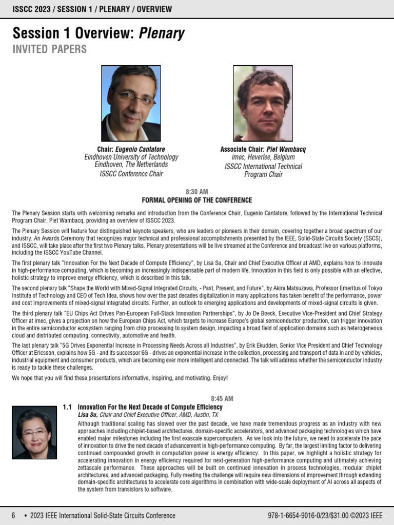 Session 1 Plenary | PDF