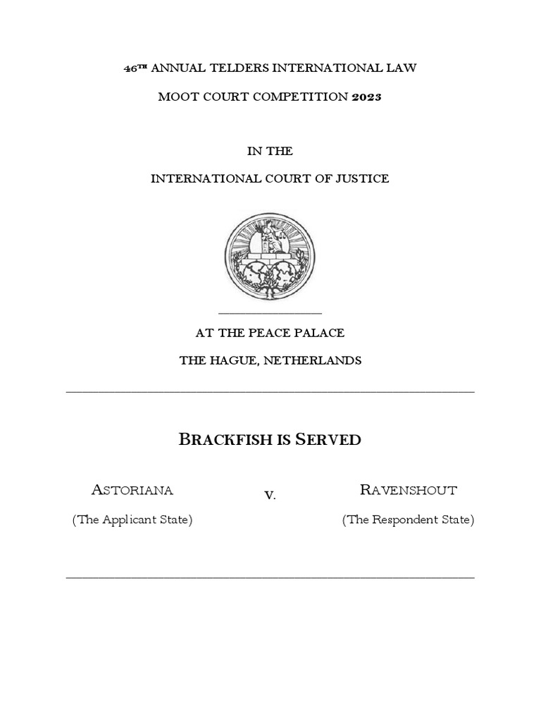 Telders Case 2023 Brackfish Is Served | PDF | International Law ...