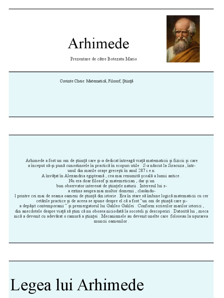 Arhimede | PDF