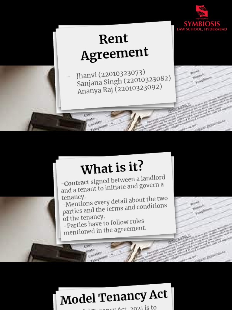 Rent Agreement Presentation | PDF | Lease | Landlord