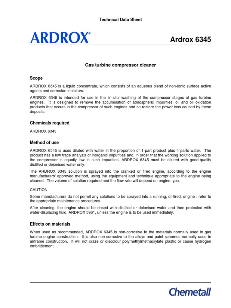 Ardrox 6345 | PDF