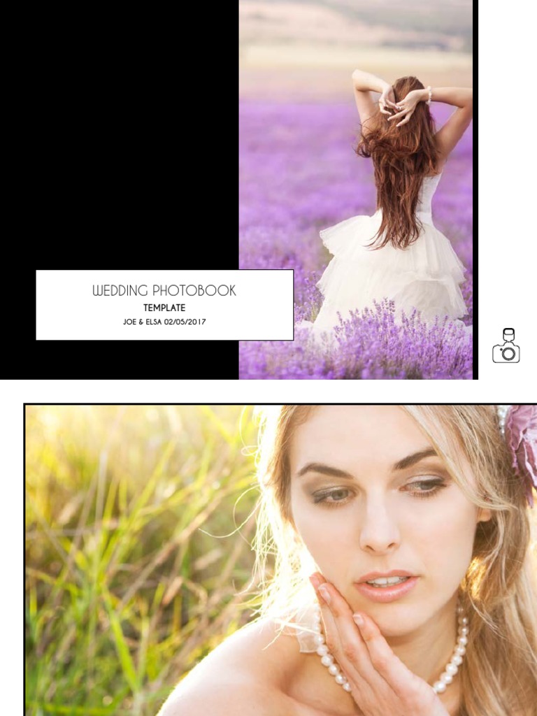 Wedding Photobook Template E | PDF