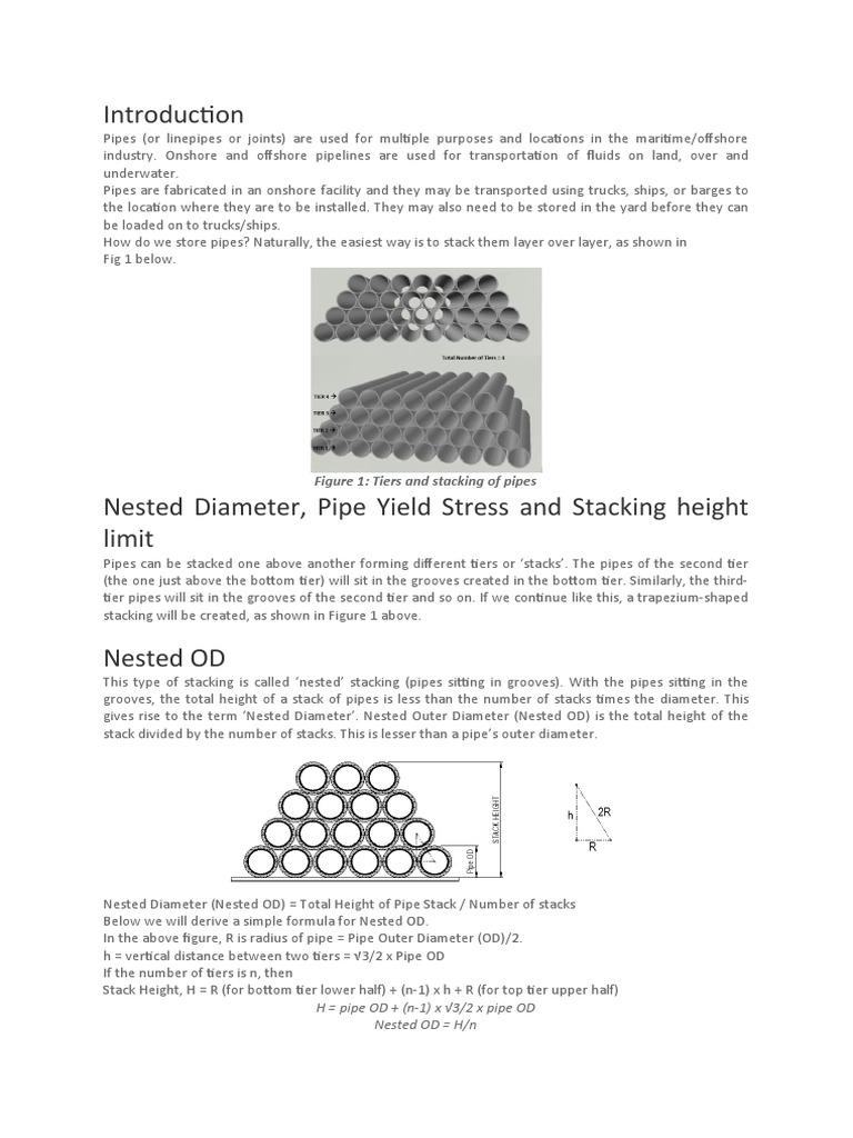 Pipe Stacking | PDF | Bending | Pipe (Fluid Conveyance)