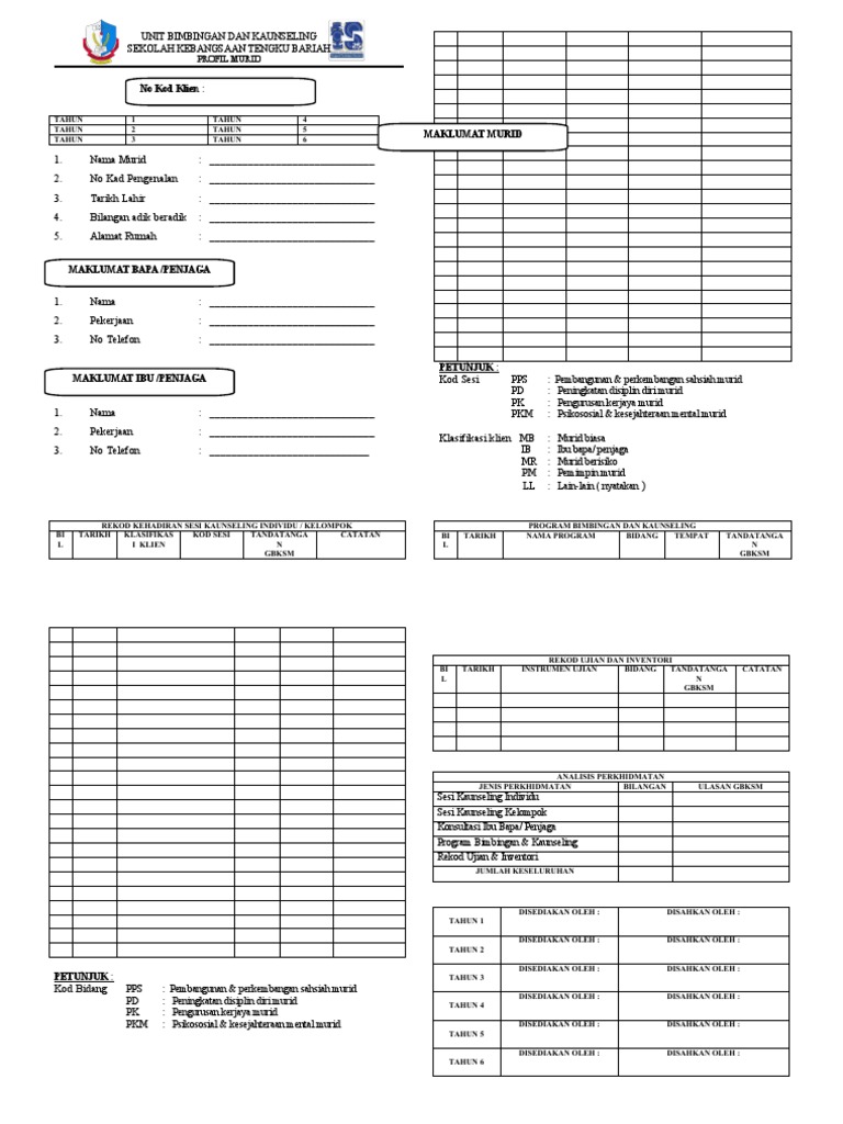 Profil Murid B & K | PDF