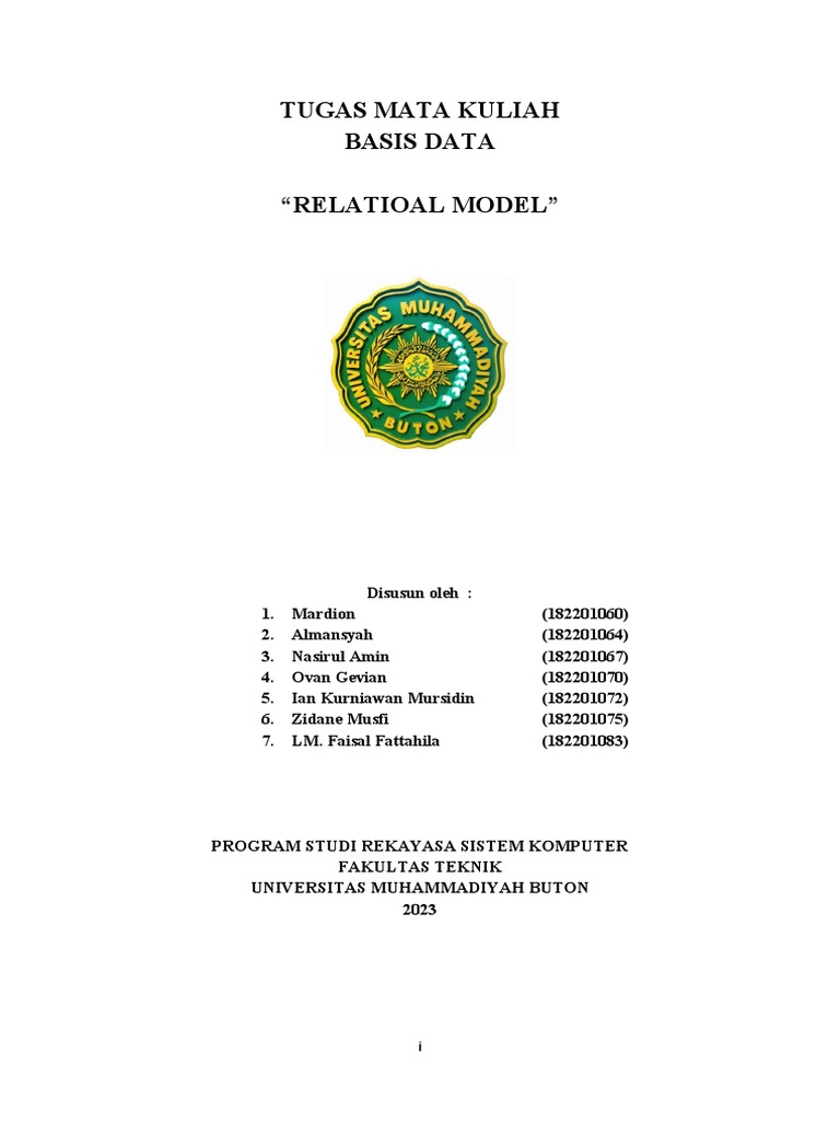 Makalah Relational Model | PDF | Karier & Perkembangan | Bisnis