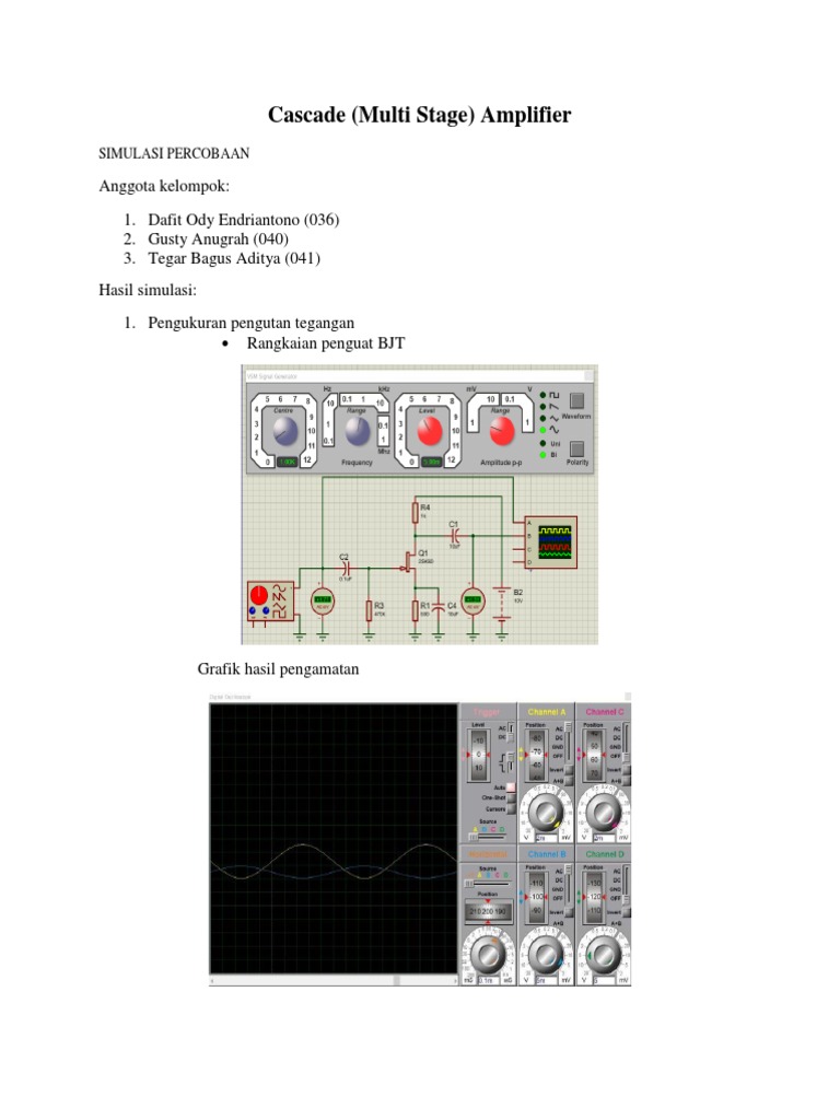 Cascade (Multi Stage) Amplifier | PDF