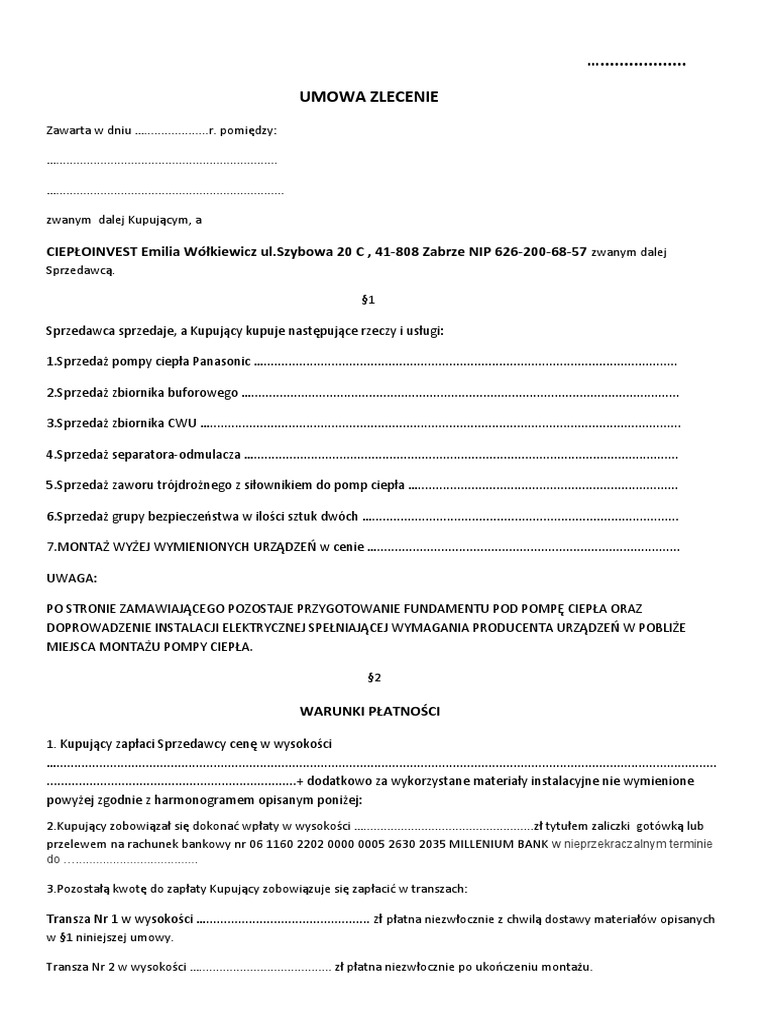 UMOWA | PDF