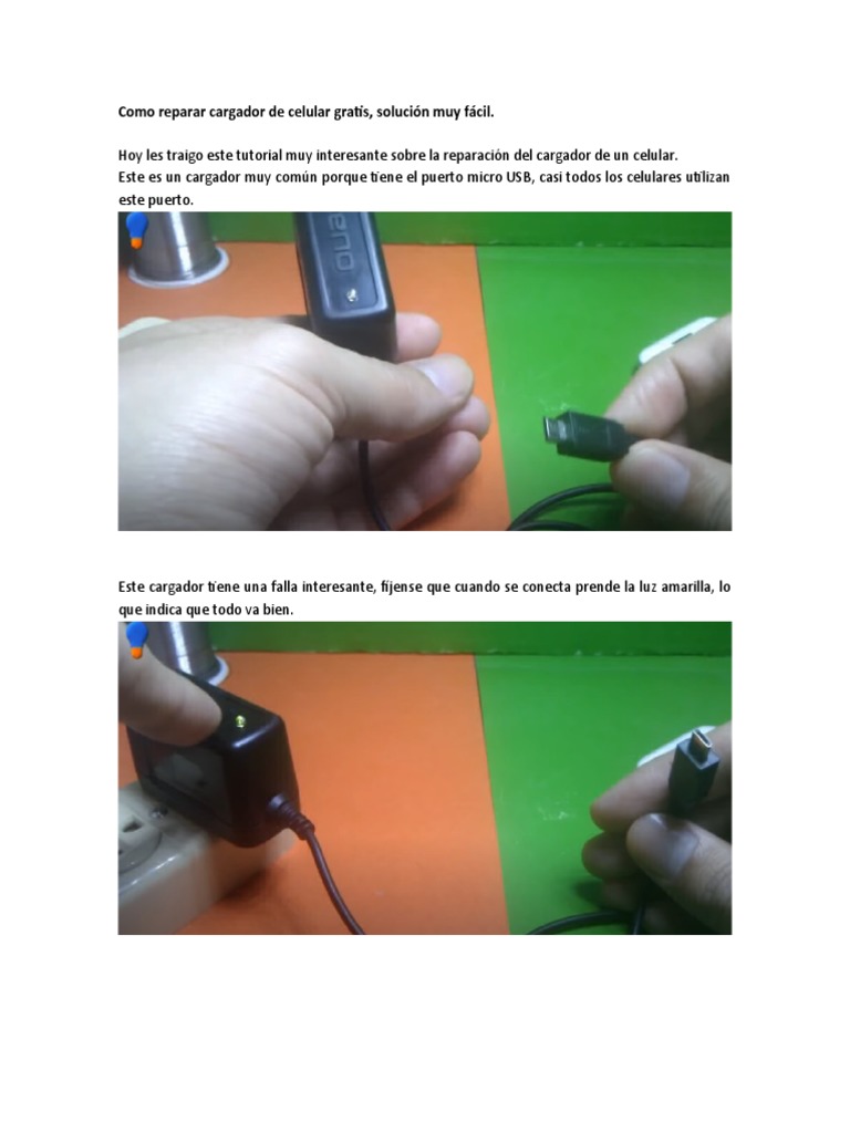 Reparar Cargador de Celular Gratis | PDF | Bienes manufacturados ...