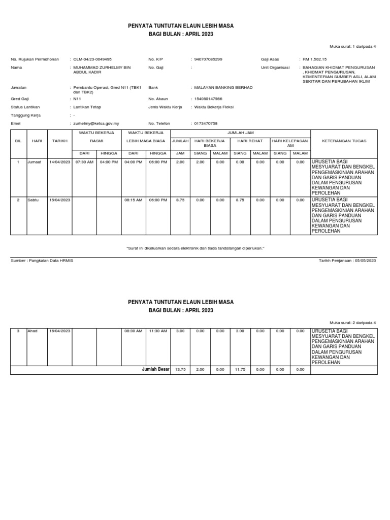 Ovr TM Normal RPT | PDF