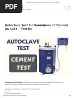 Blaine Air Permeability Test for Cement | PDF | Concrete | Cement