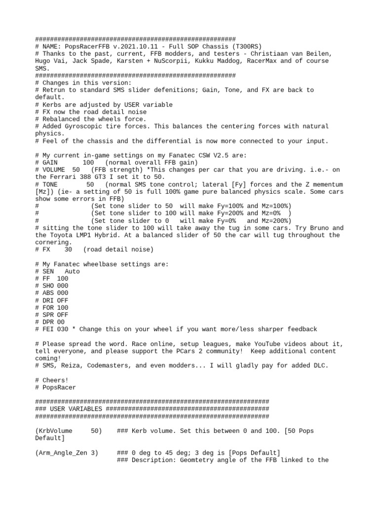 ffb_custom_settings | PDF