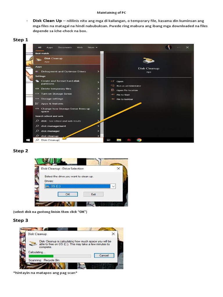 Maintaining of PC | PDF