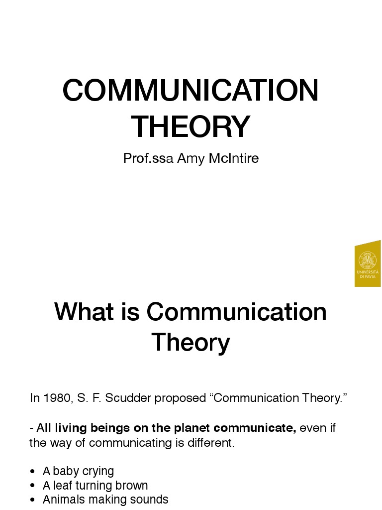 Communication Theory | PDF