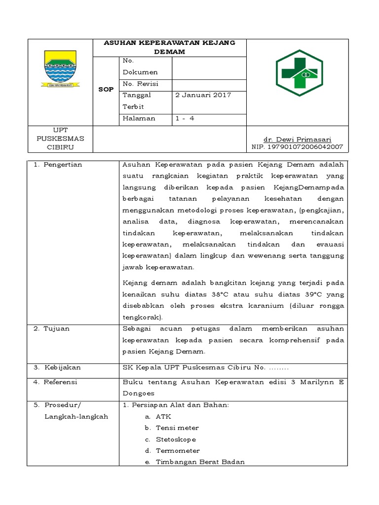 Asuhan Keperawatan Kejang Demam | PDF | Kesehatan Holistik | Sains & Matematika