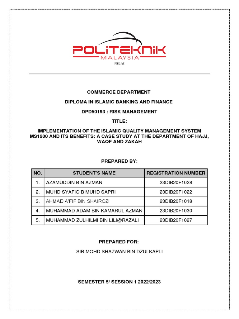 RM Study Case | PDF | Audit | Internal Audit
