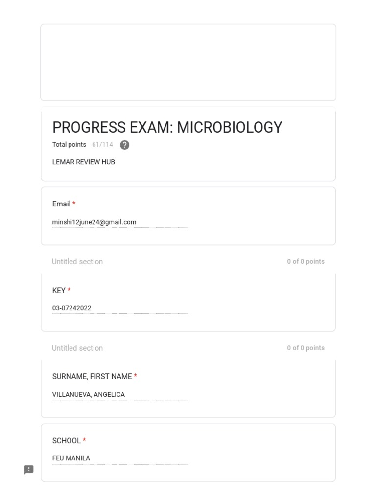 Progress Exam - Microbiology | PDF | Methicillin Resistant ...