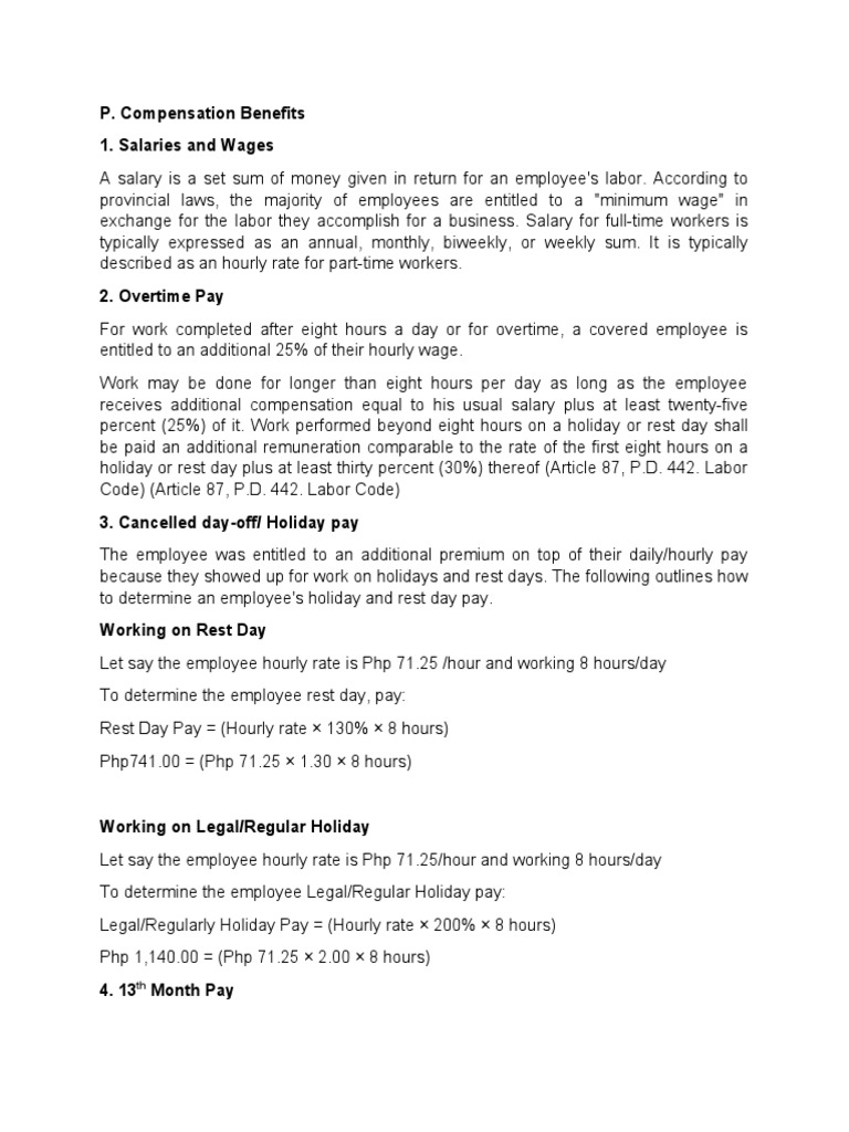 Compensation Benefi | PDF