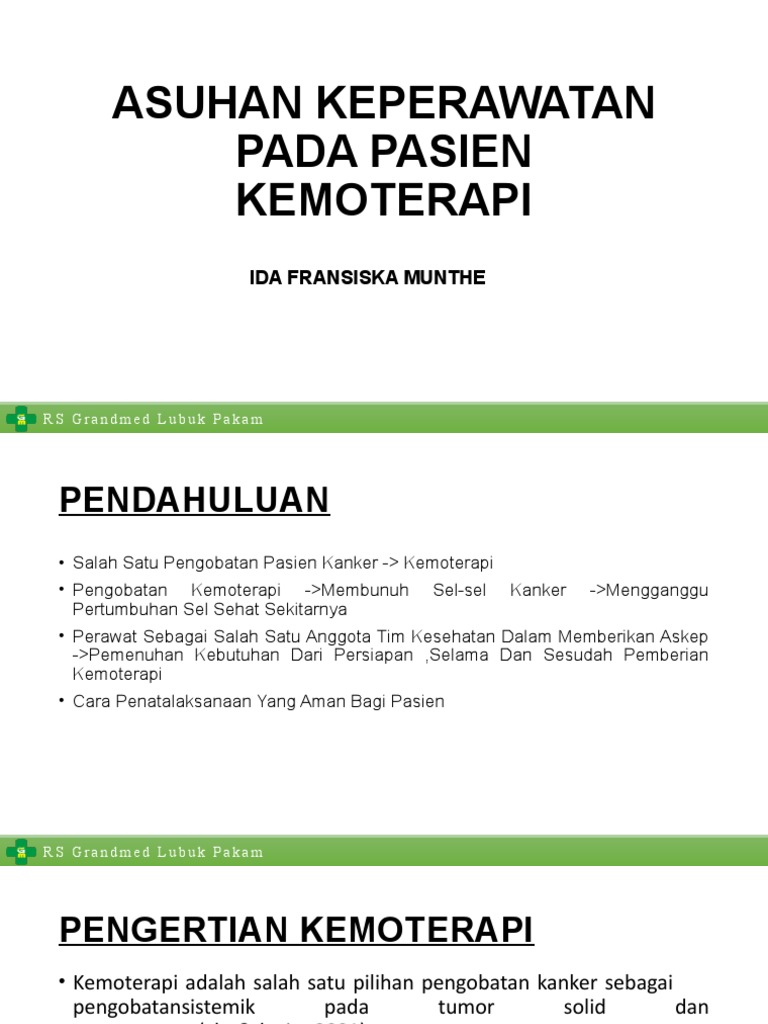 Asuhan Keperawatan Pasien Kemoterapi | PDF