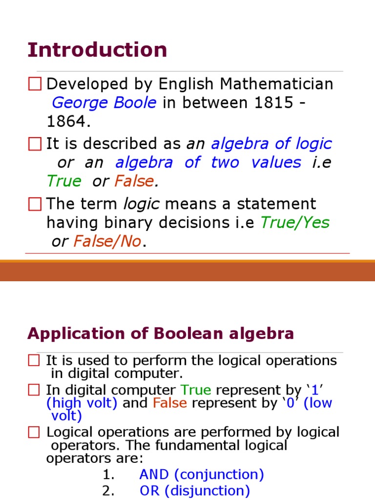 DMGT Module4 Boolean Algebra | PDF | Boolean Algebra | Teaching Mathematics