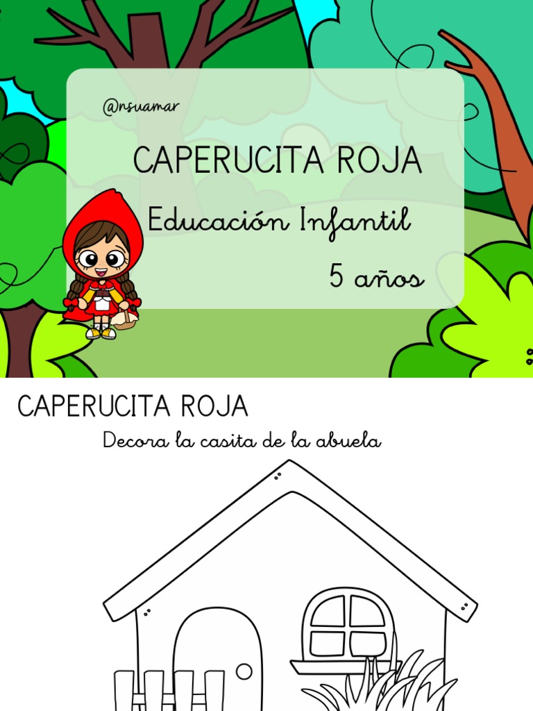 CUADERNILLO CAPERUCITA ROJA 5 Años | PDF