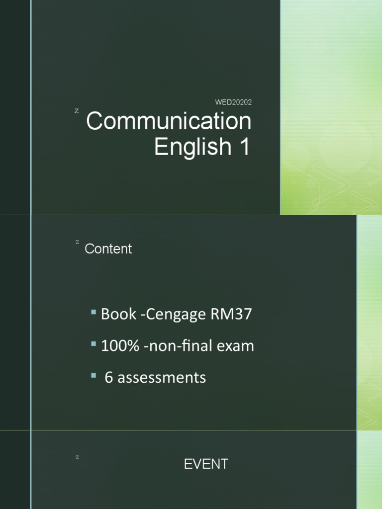 COE 1 Briefing | PDF