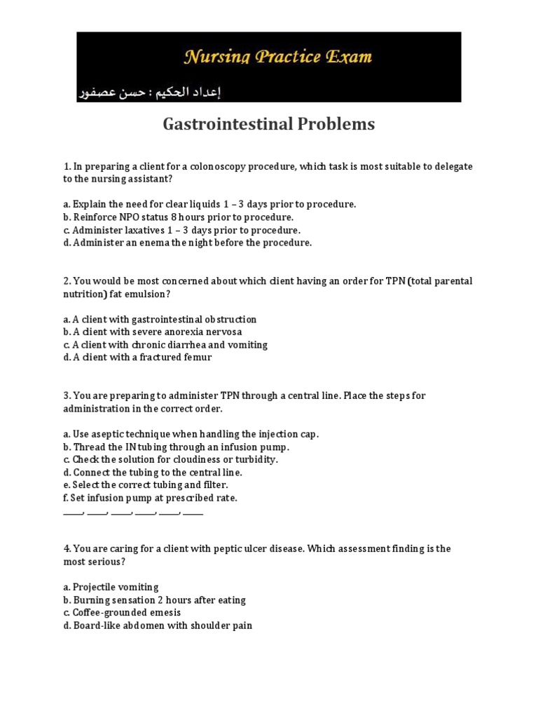 Gastrointestinal Problems | PDF