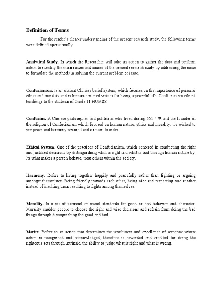 Chapter 1 Definition of Terms (Religion) | PDF