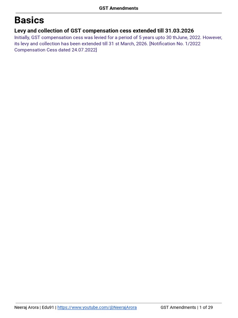 GST Amendment For May 23 | PDF | Liquidated Damages | Invoice