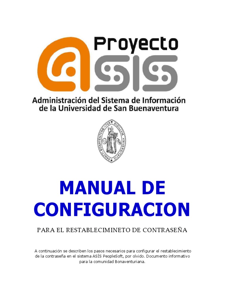 manual-para-restablecer-contrasena-asis | PDF | Contraseña | La ...