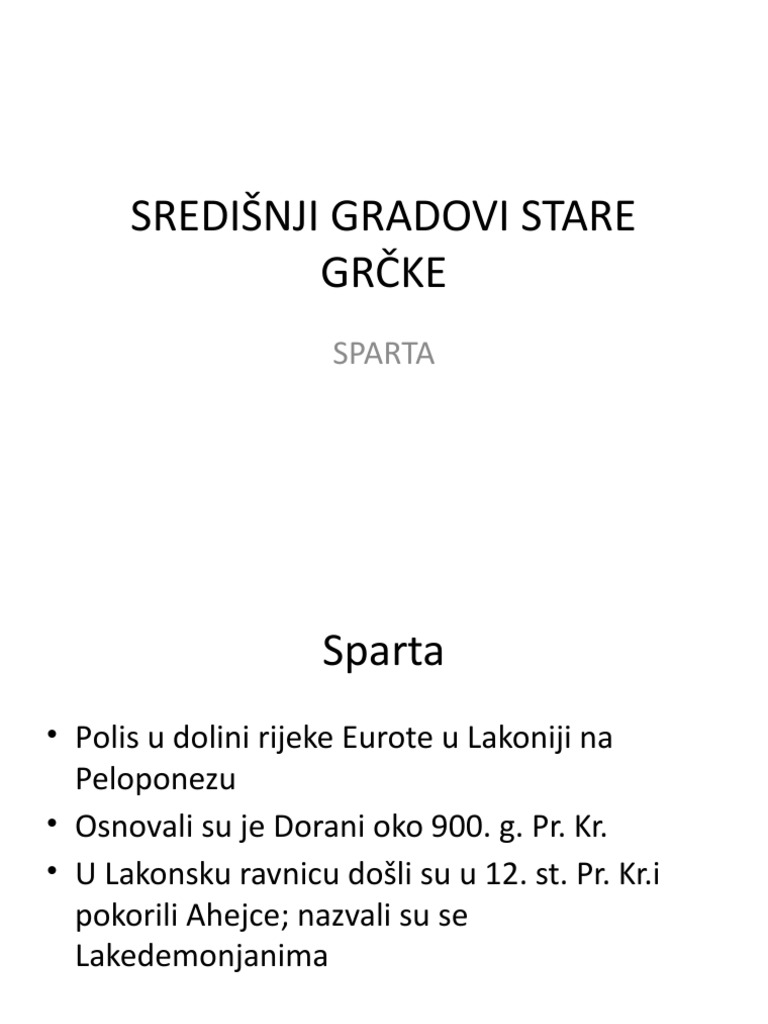 Sparta | PDF